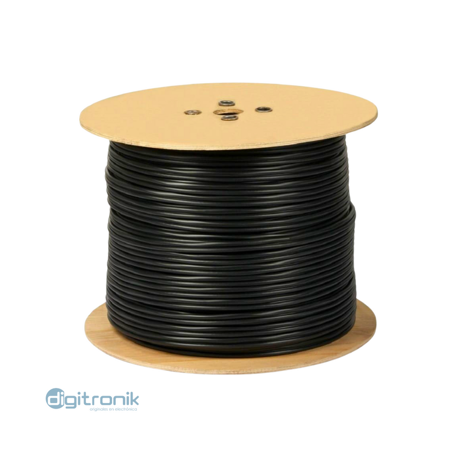 Rollo de 305 metros cable coaxial RG-8 multifilar, malla al 95%, marca ...